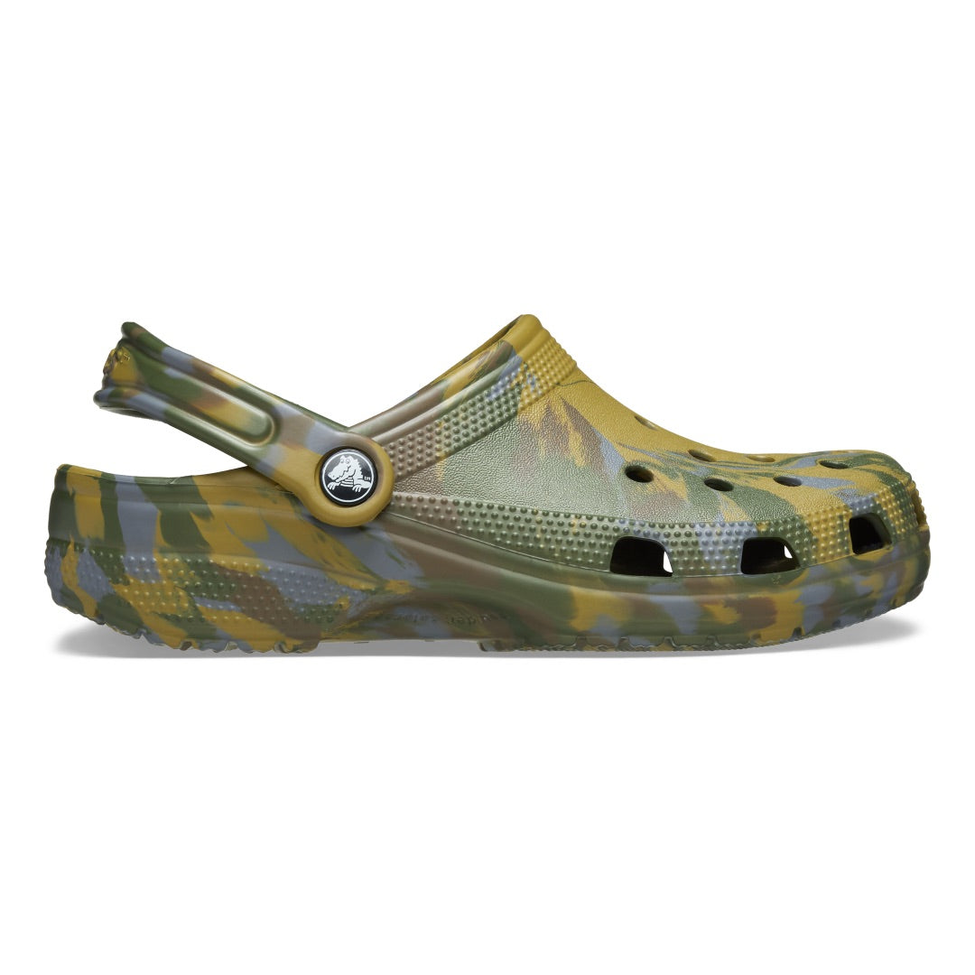 Crocs - Unisex Classic Marbled Clog Aloe Green Khaki – Treat Ya Feet